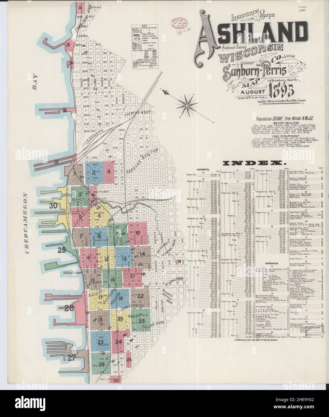 Map of ashland wisconsin hi-res stock photography and images - Alamy
