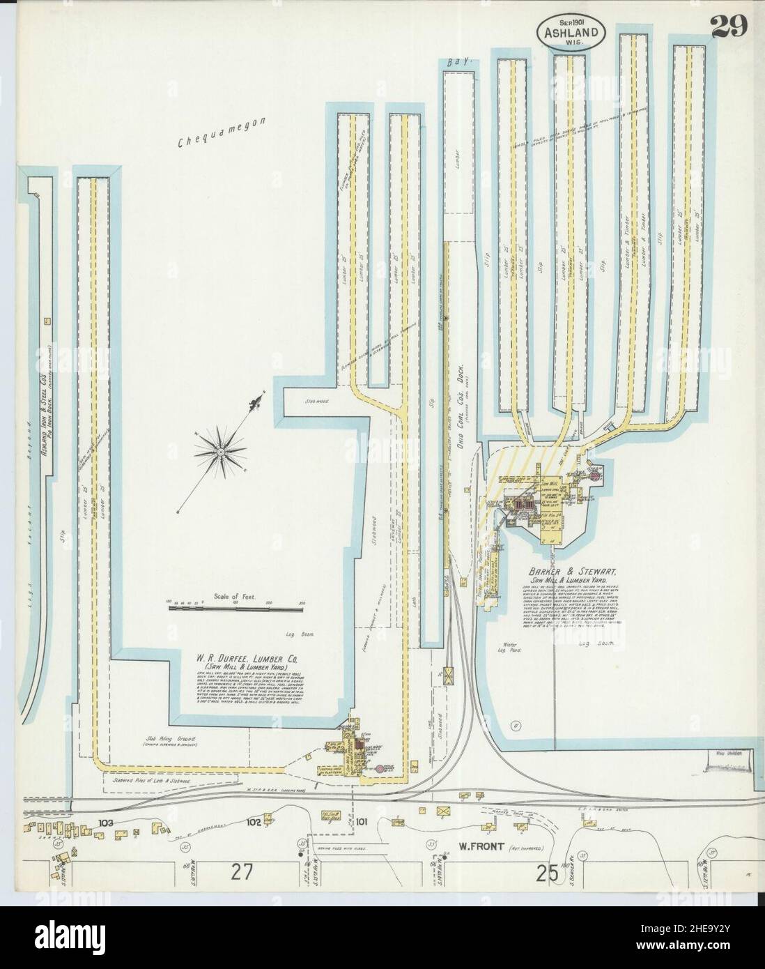 Map of ashland wisconsin hi-res stock photography and images - Alamy