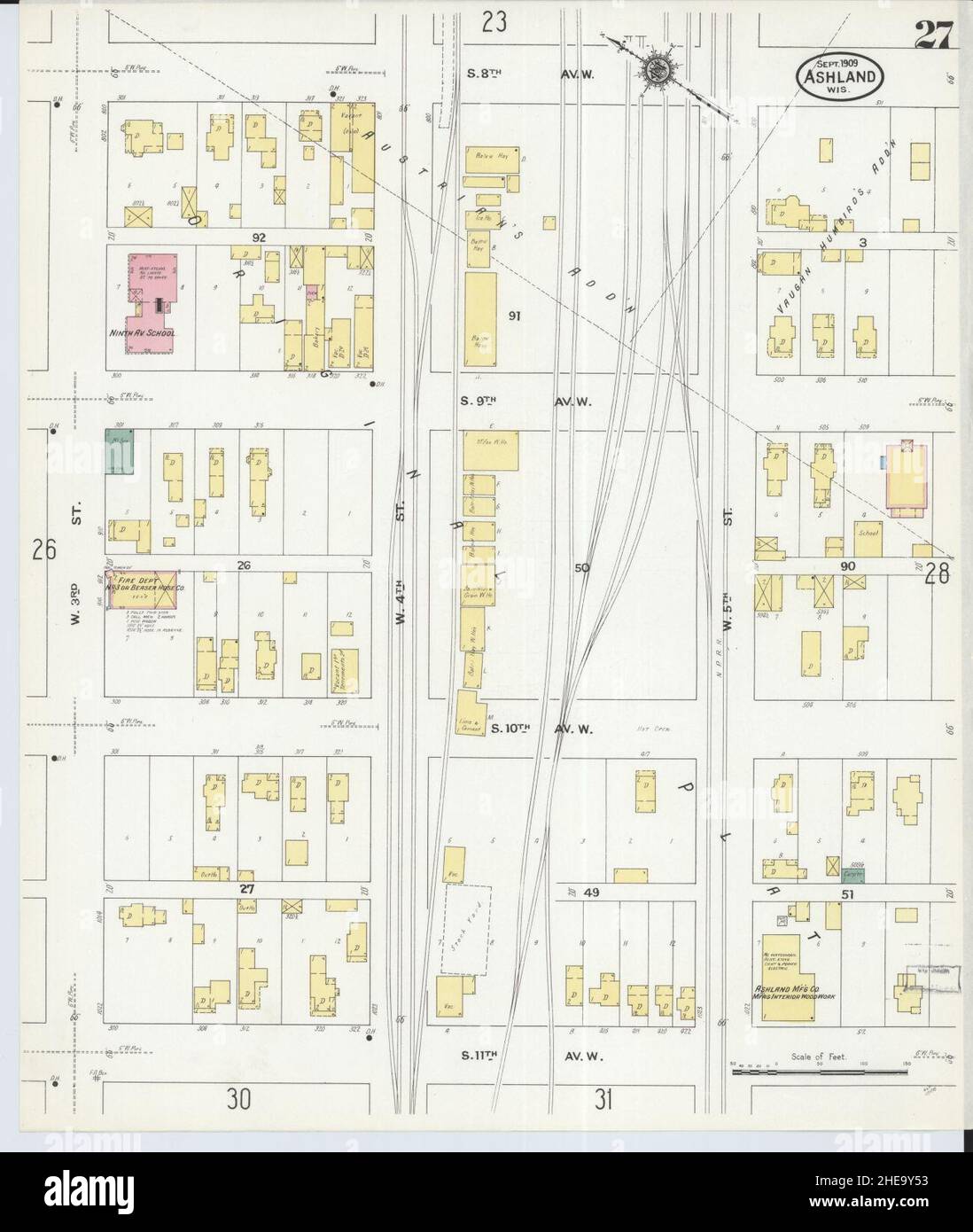 Map of ashland wisconsin hi-res stock photography and images - Alamy