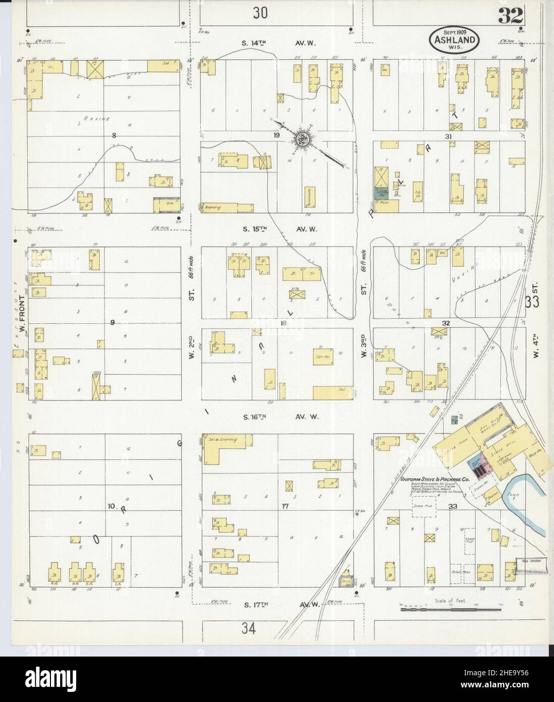 Map of ashland wisconsin hi-res stock photography and images - Alamy
