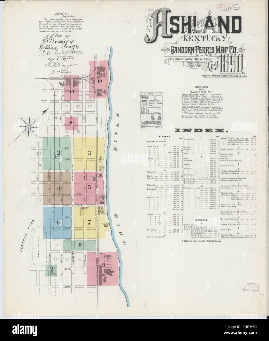 Ashland kentucky map hi-res stock photography and images - Alamy