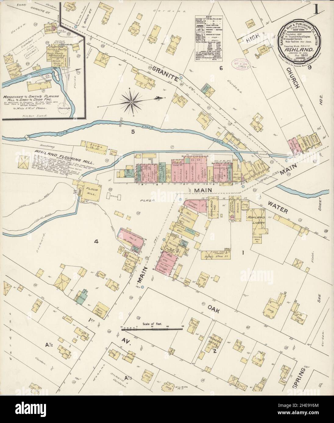 Map of ashland oregon hi-res stock photography and images - Alamy