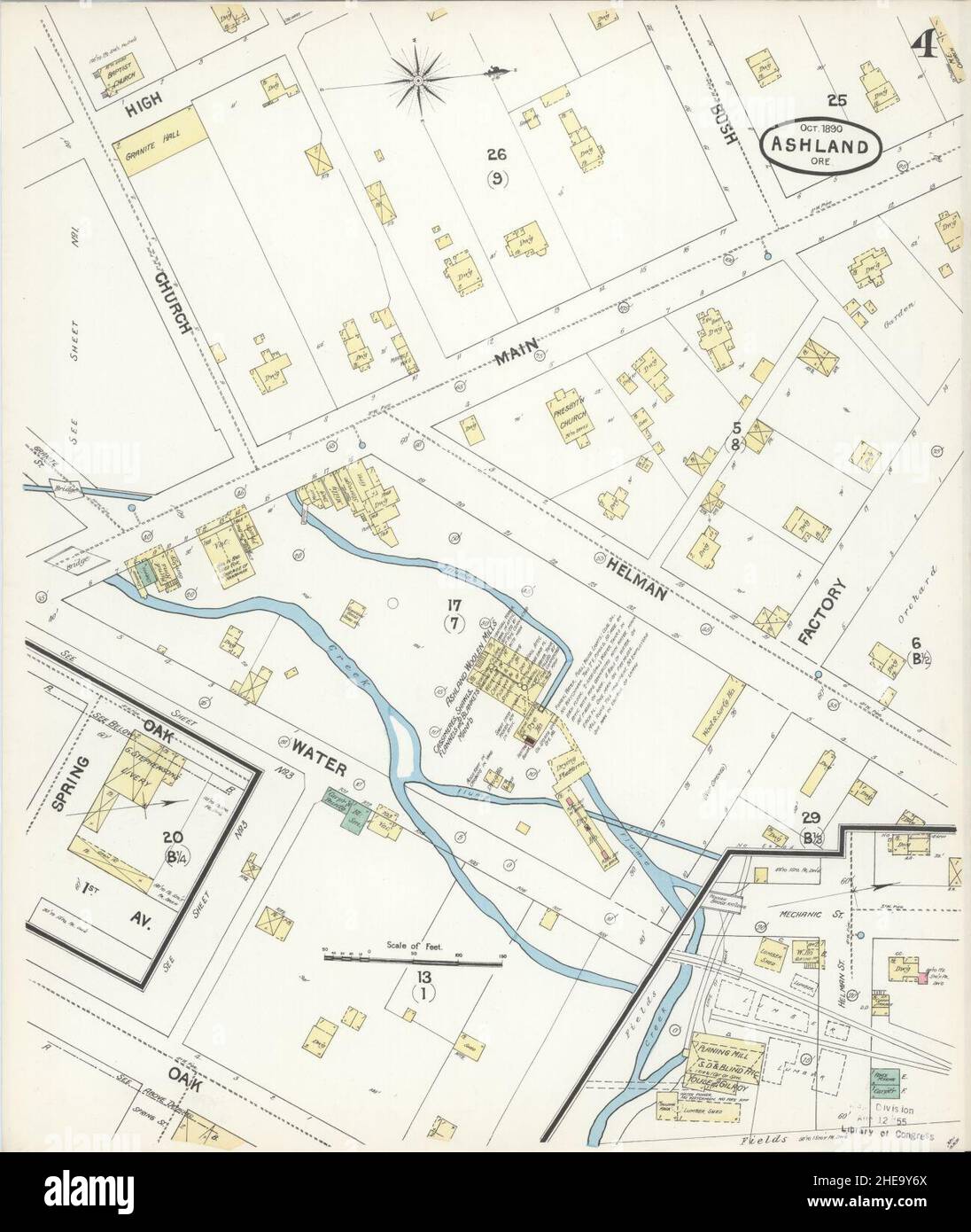 Map of ashland oregon hi-res stock photography and images - Alamy