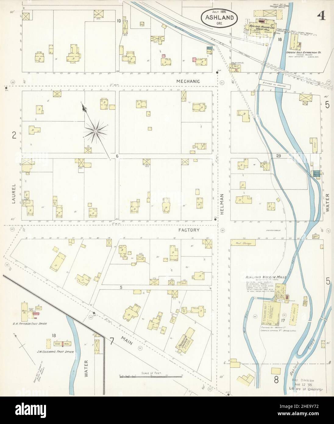 Map of ashland oregon hi-res stock photography and images - Alamy