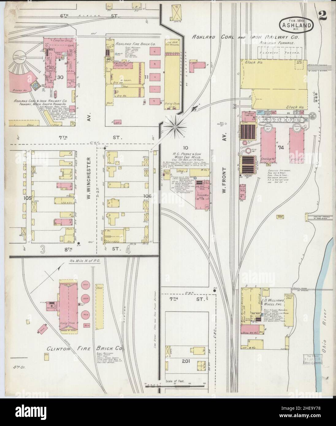 Ashland kentucky map hi-res stock photography and images - Alamy
