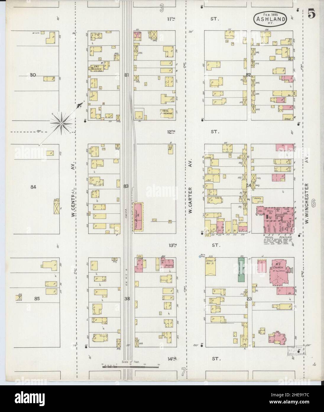 Ashland kentucky map hi-res stock photography and images - Alamy
