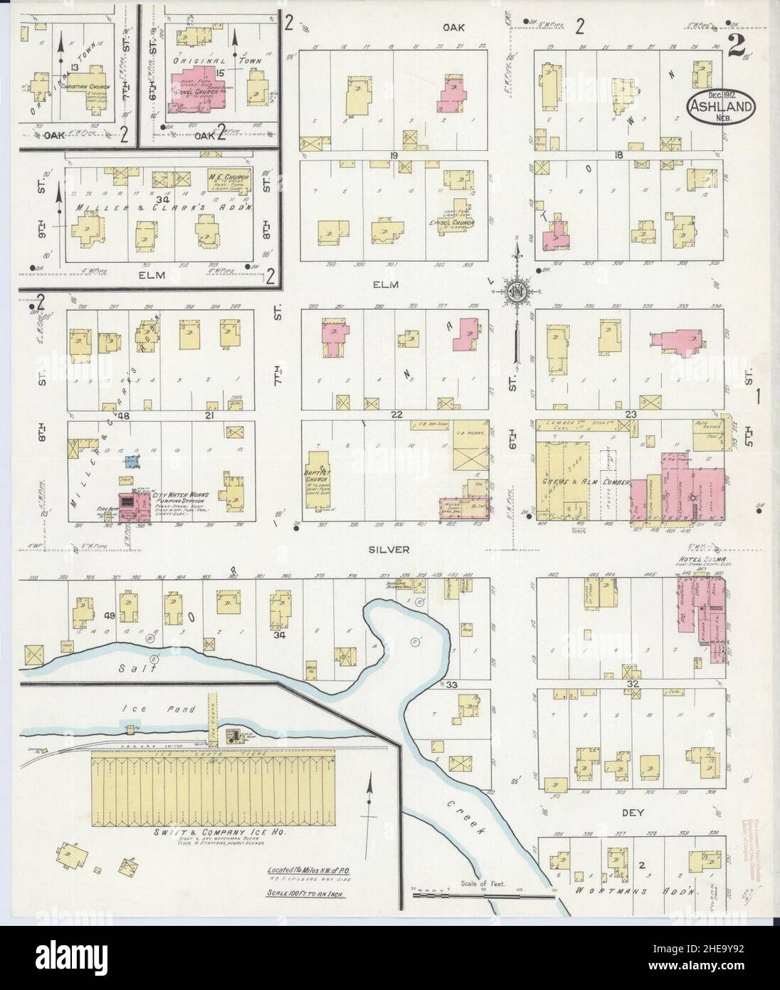 Ashland nebraska map hi-res stock photography and images - Alamy