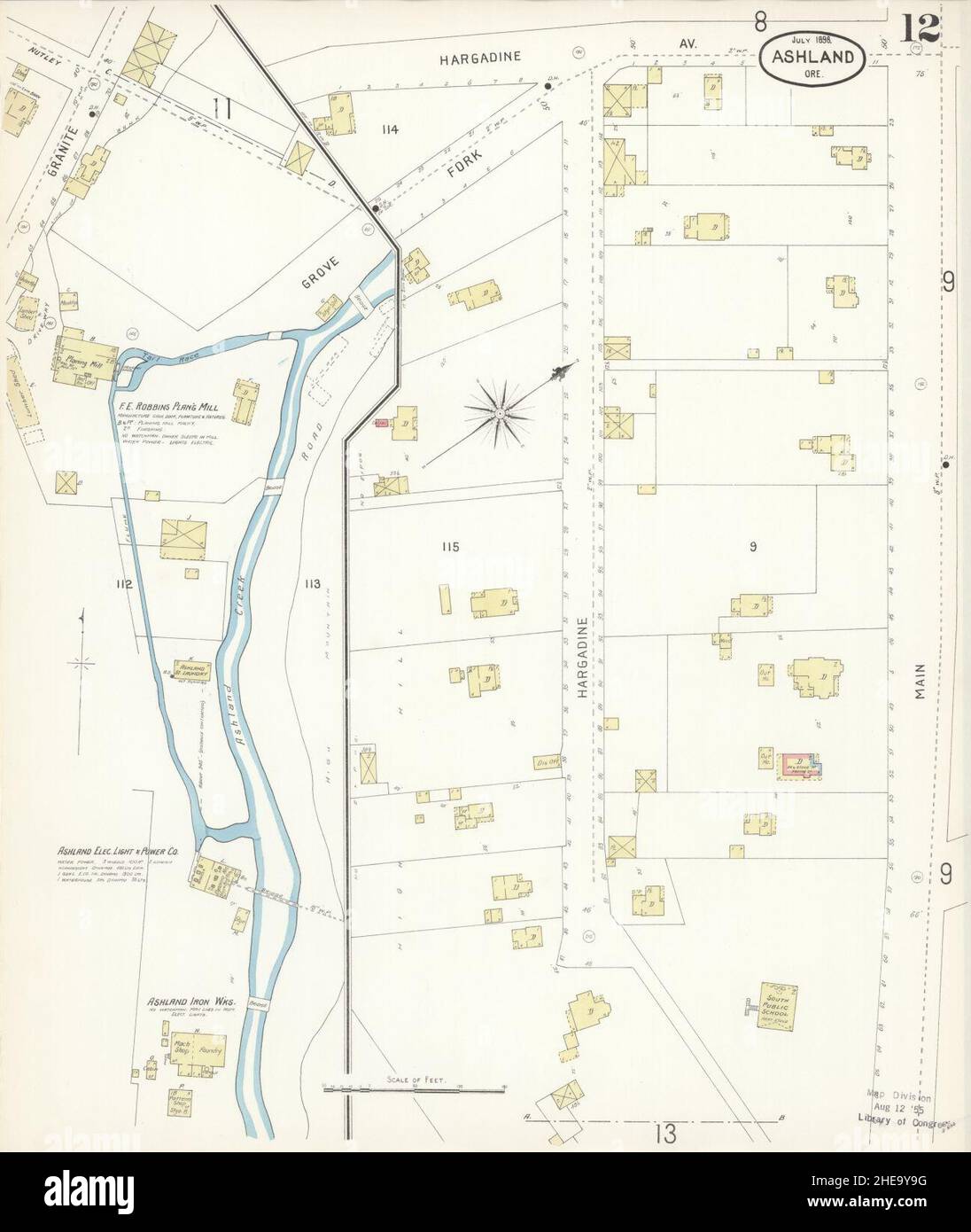 Map of ashland oregon hi-res stock photography and images - Alamy