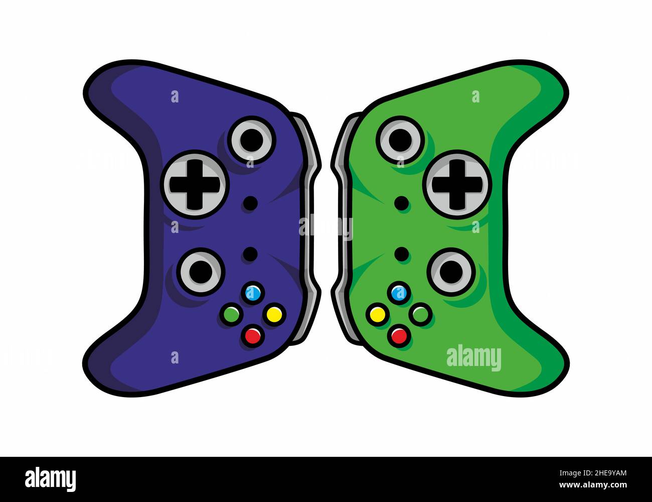 Universal modern joystick flat illustration design Stock Vector Image ...
