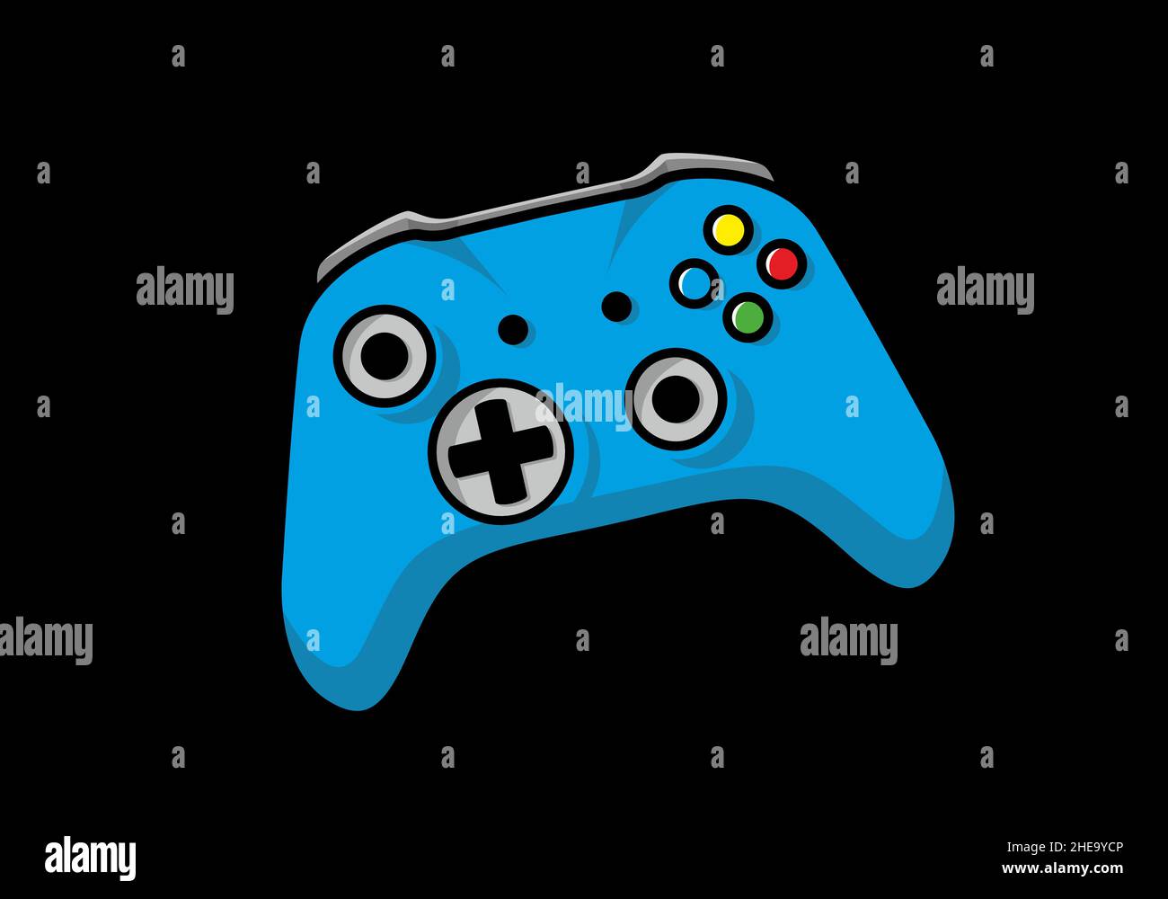 Universal modern joystick flat illustration design Stock Vector Image ...