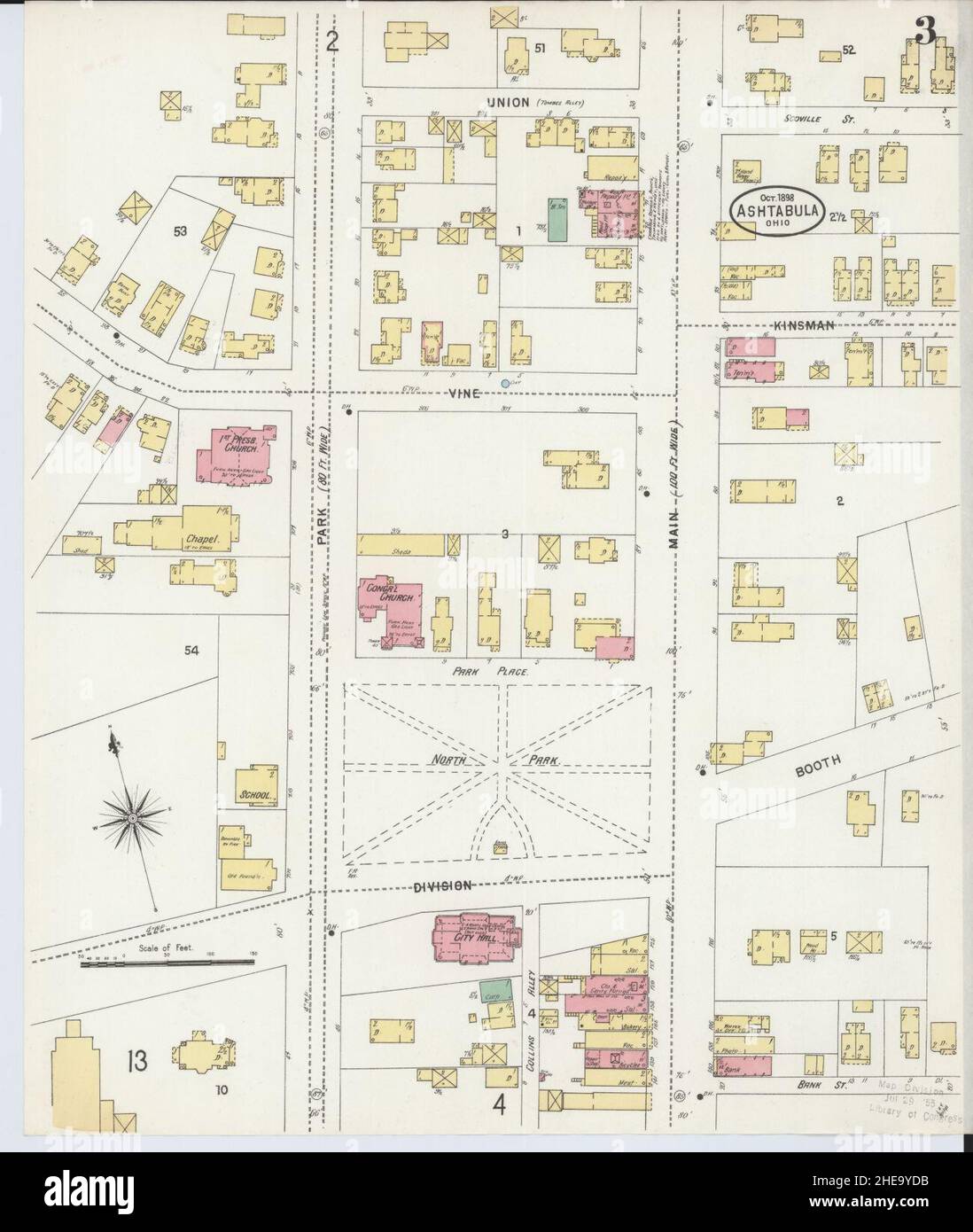 Ashtabula county map hi-res stock photography and images - Alamy