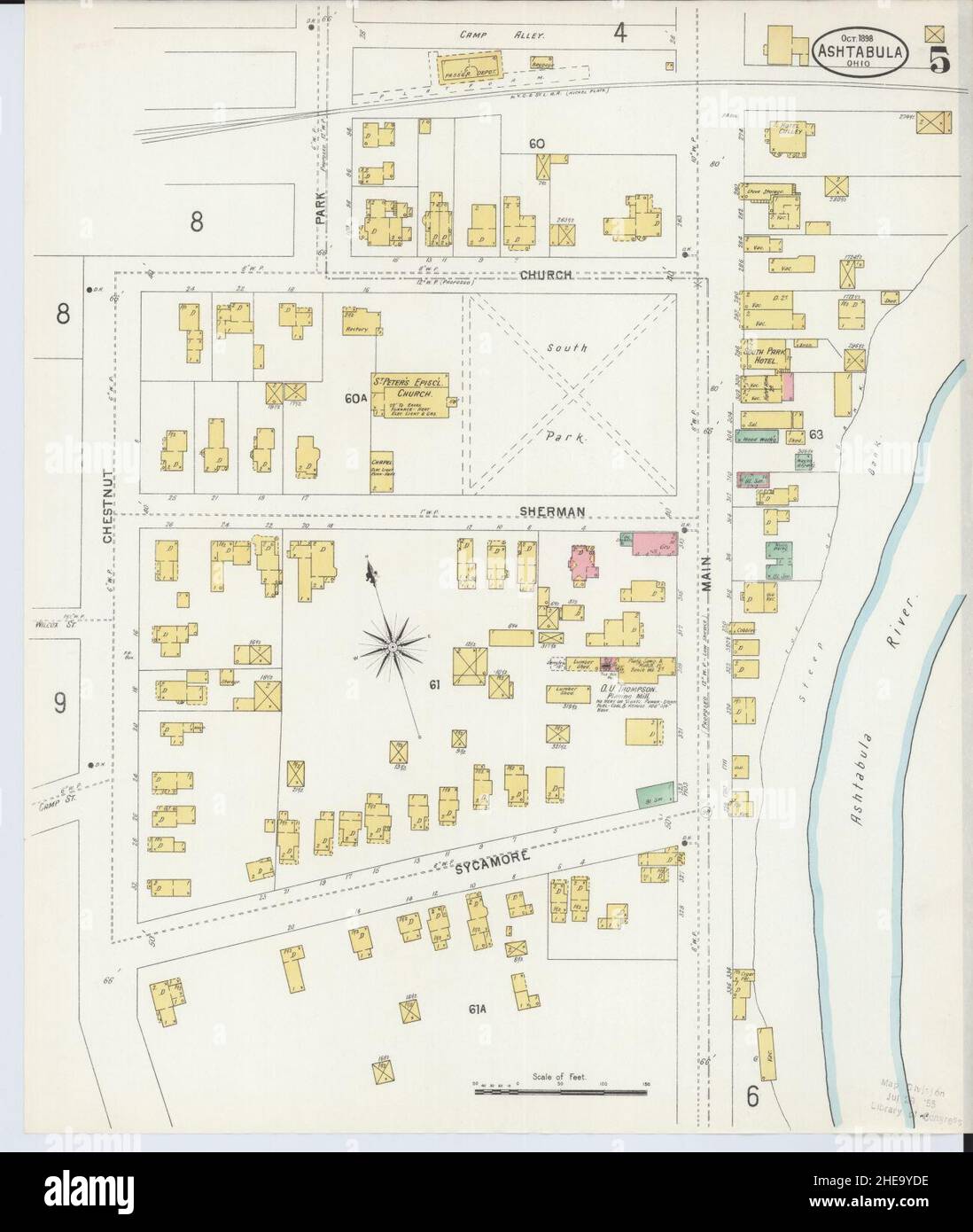 Map of ashtabula hi-res stock photography and images - Alamy