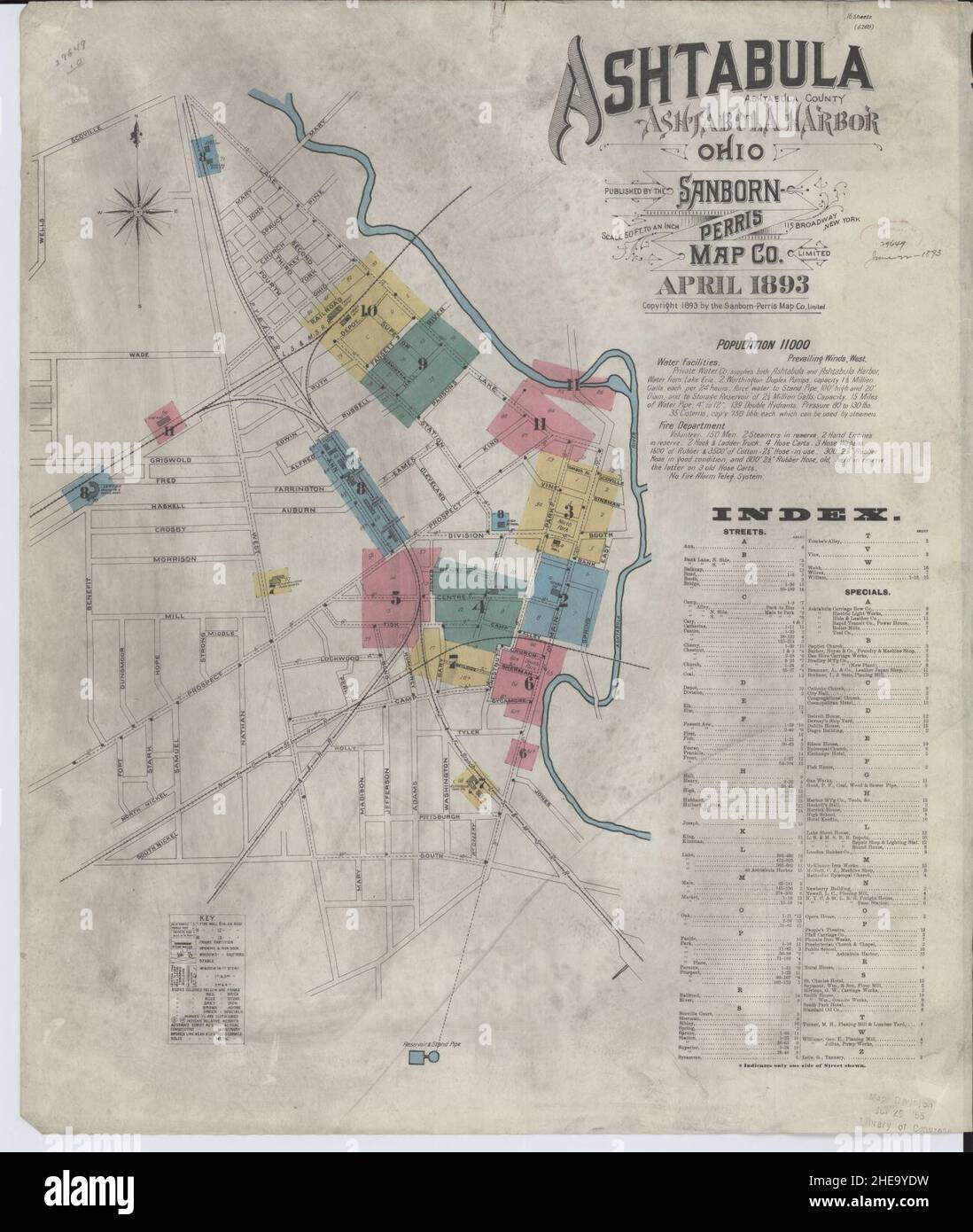 Map of ashtabula hi-res stock photography and images - Alamy