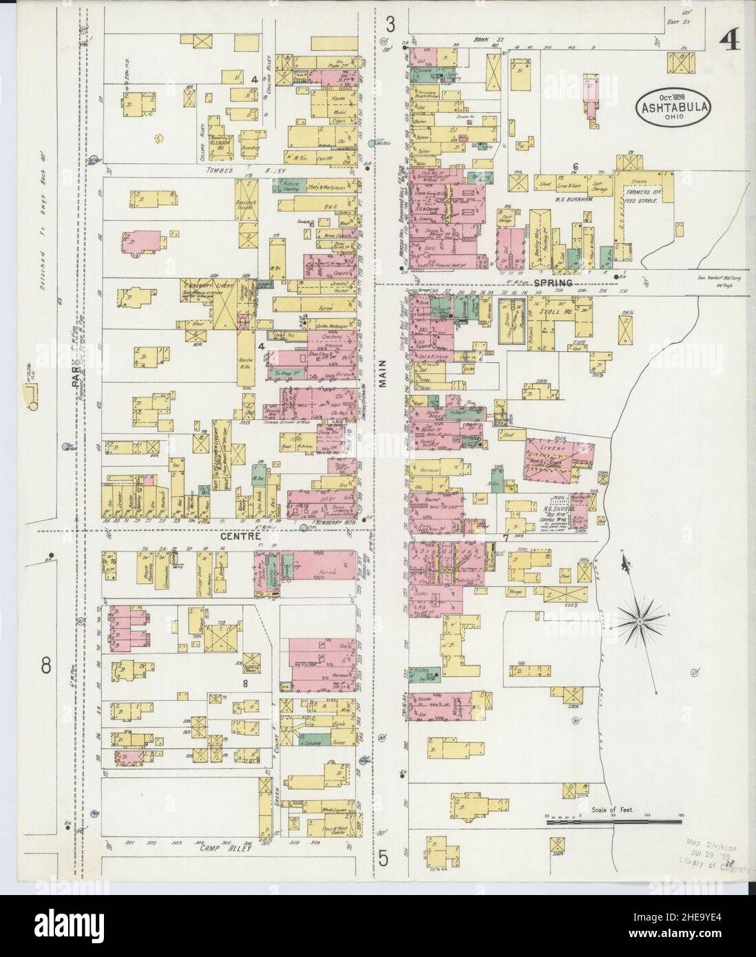 Map of ashtabula hi-res stock photography and images - Alamy