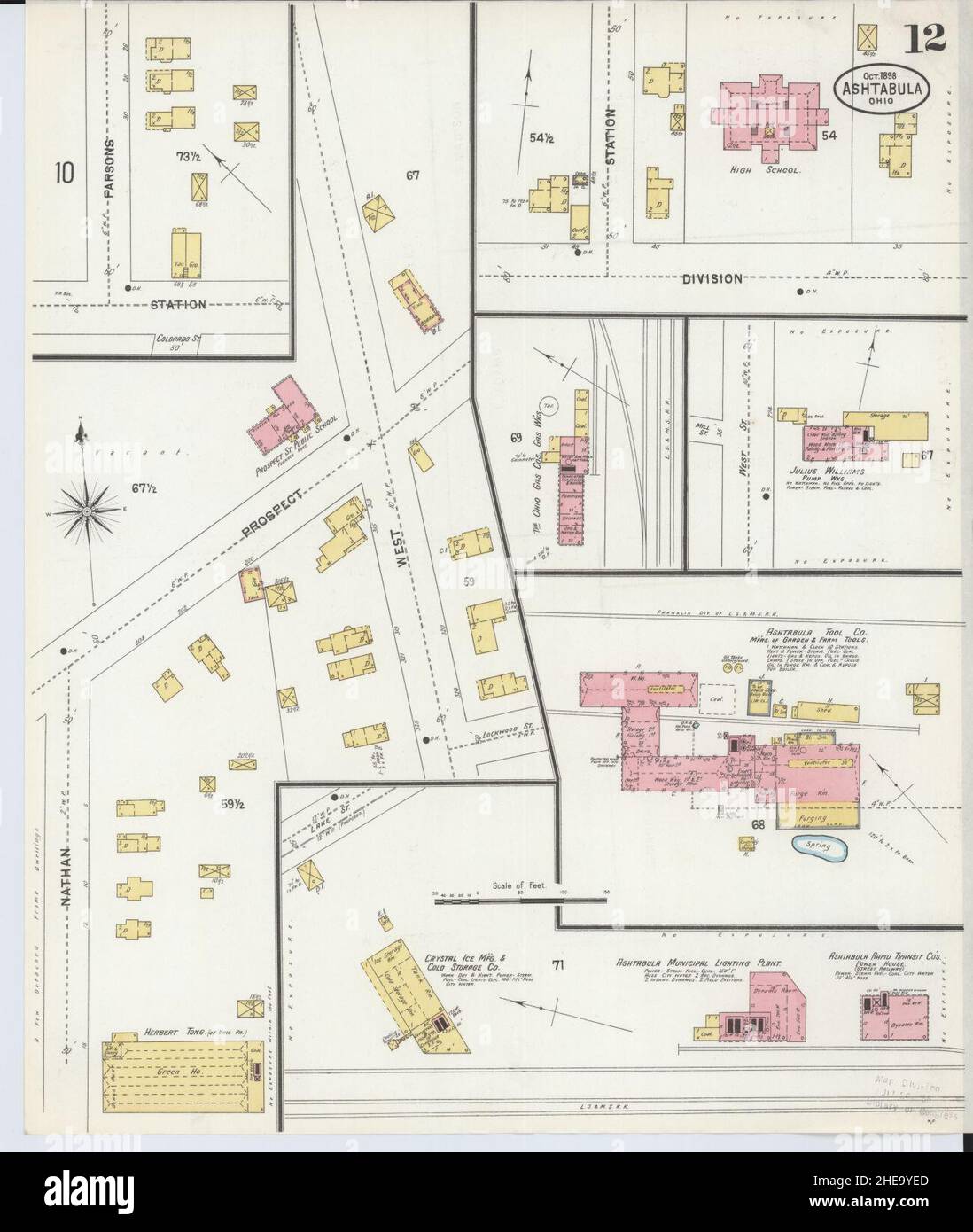 Ashtabula county map hi-res stock photography and images - Alamy