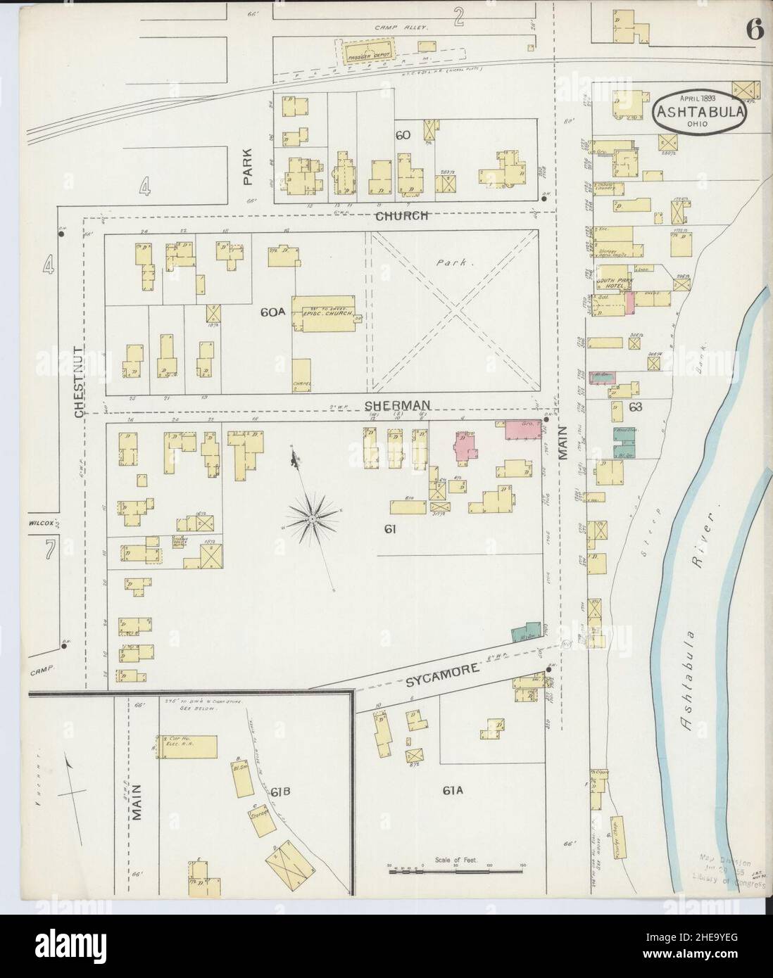 Map of ashtabula ohio hi-res stock photography and images - Alamy