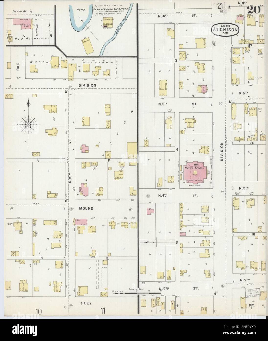 Map of atchison kansas hi-res stock photography and images - Alamy