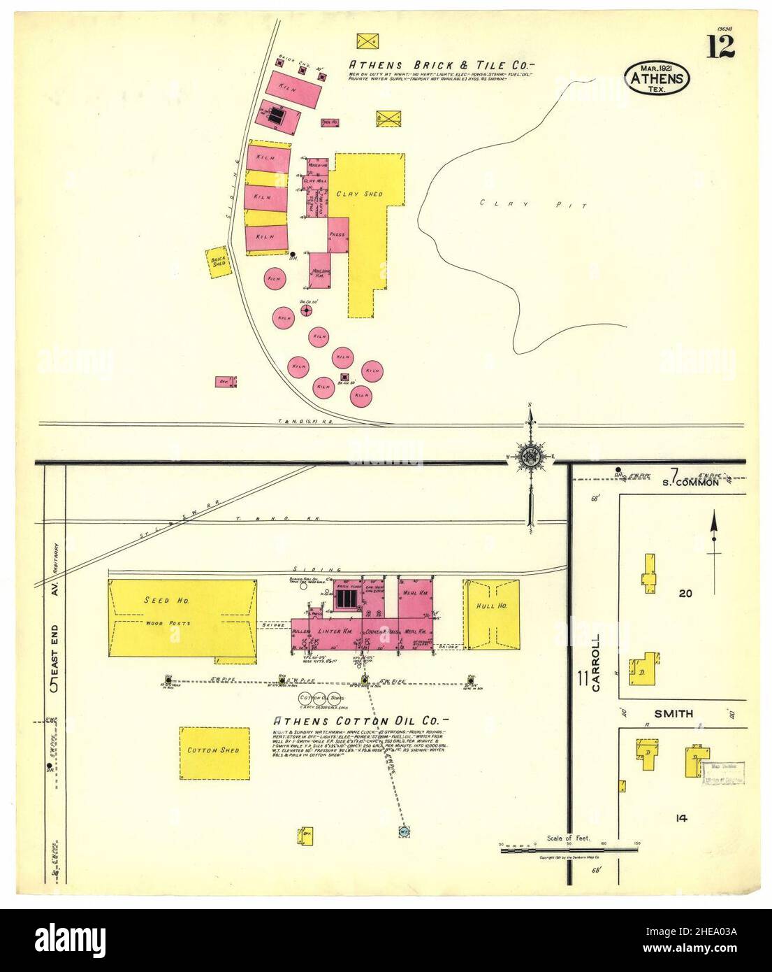 Athens texas map Cut Out Stock Images & Pictures - Alamy