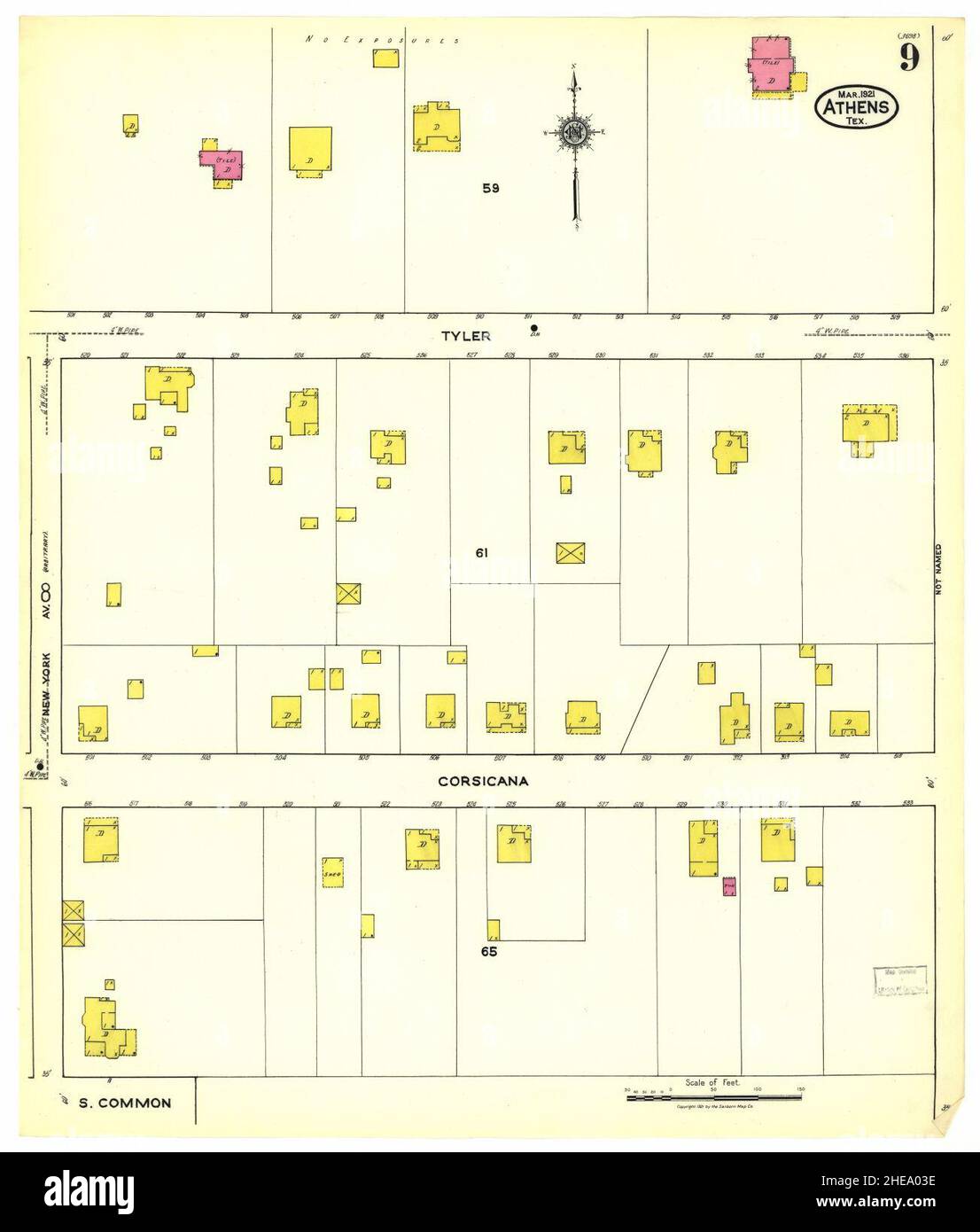 Map of athens texas hi-res stock photography and images - Alamy
