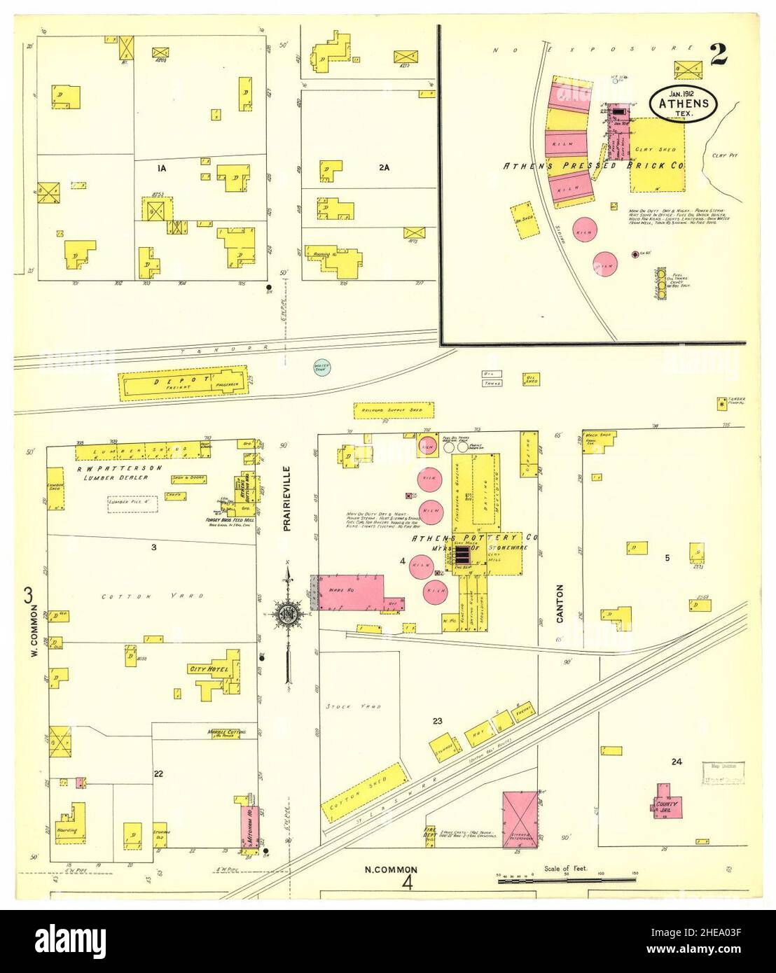 Map of athens texas hi-res stock photography and images - Alamy