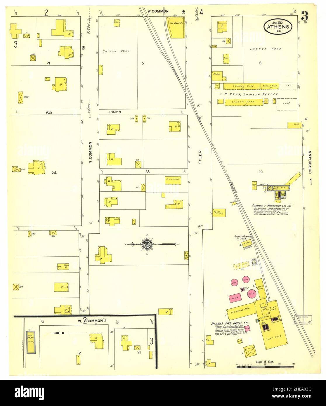Athens texas map hi-res stock photography and images - Alamy