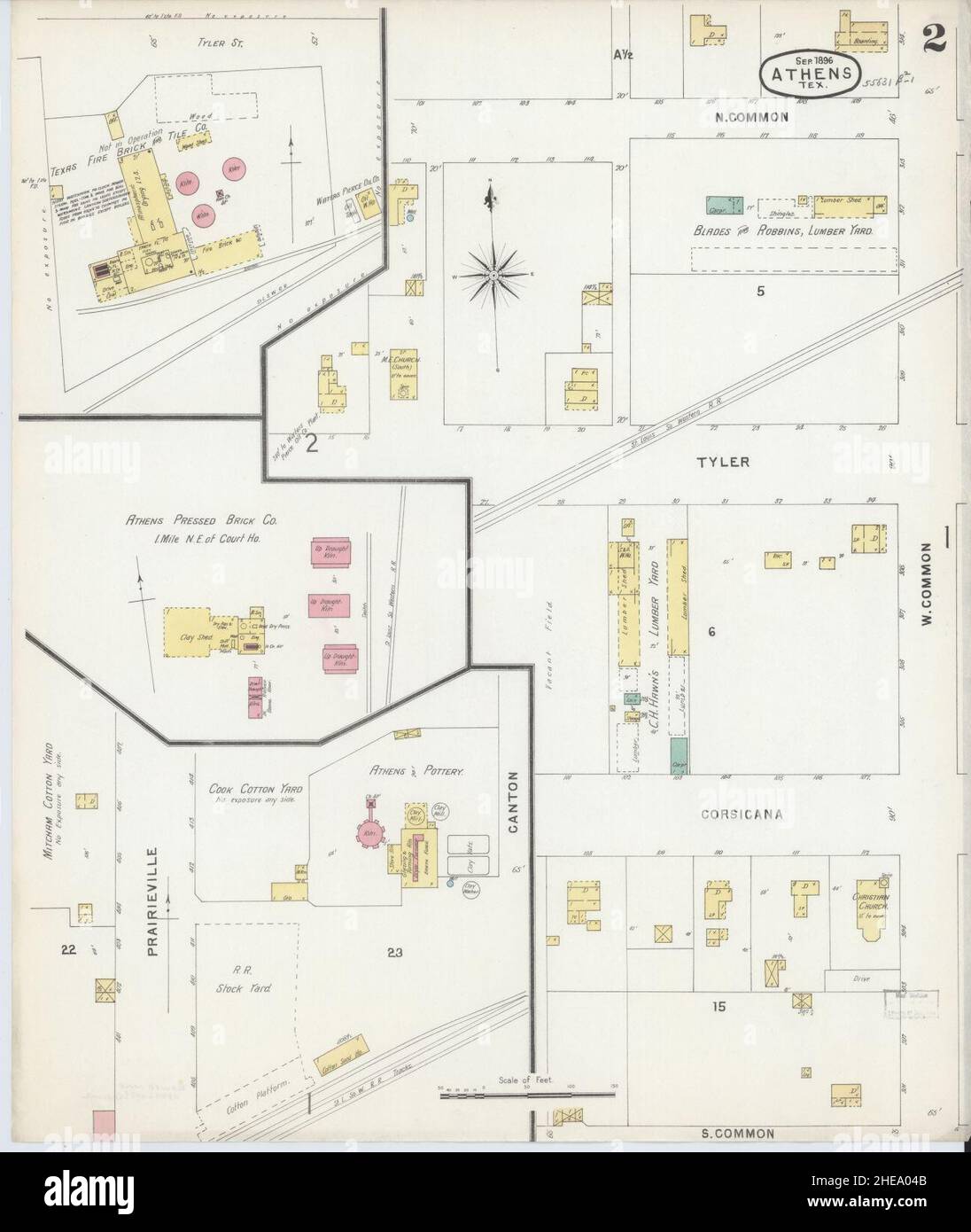 Map of athens texas hi-res stock photography and images - Alamy