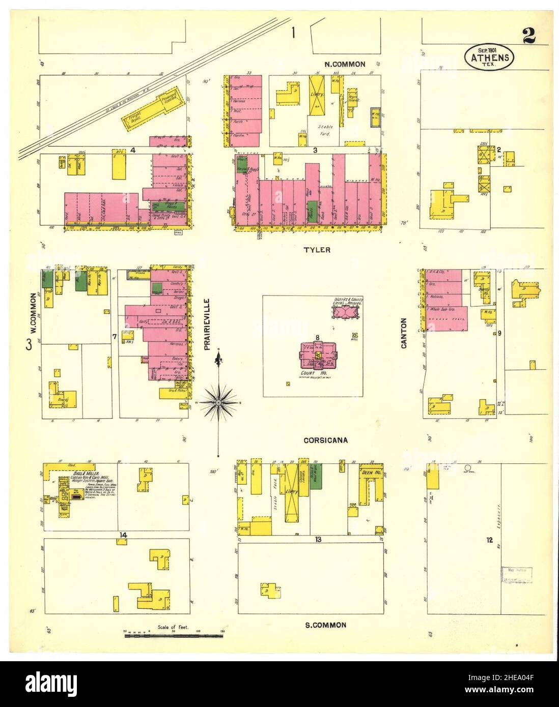 Map of athens texas hi-res stock photography and images - Alamy