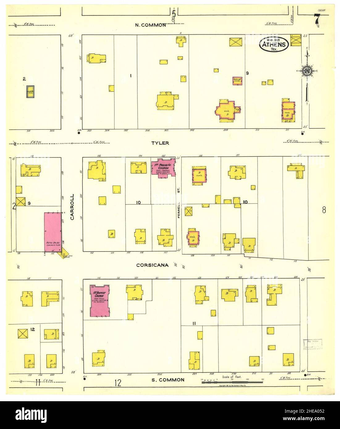 Athens texas map hi-res stock photography and images - Alamy