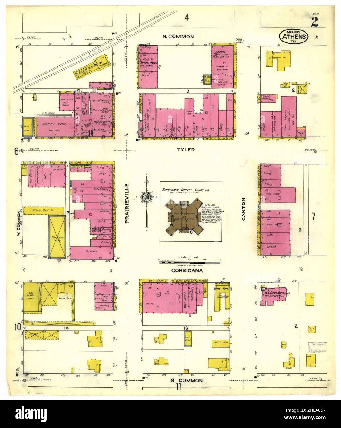 Map of athens texas hi-res stock photography and images - Alamy