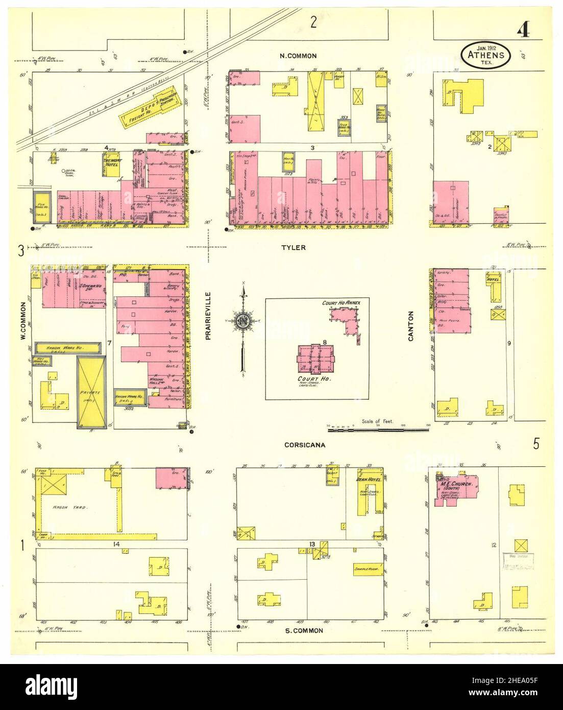 Map of athens texas hi-res stock photography and images - Alamy