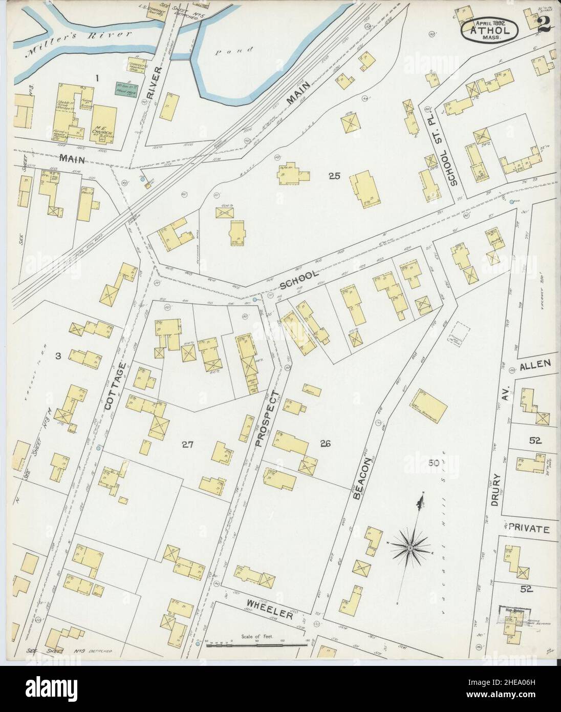 Athol massachusetts map hi-res stock photography and images - Alamy