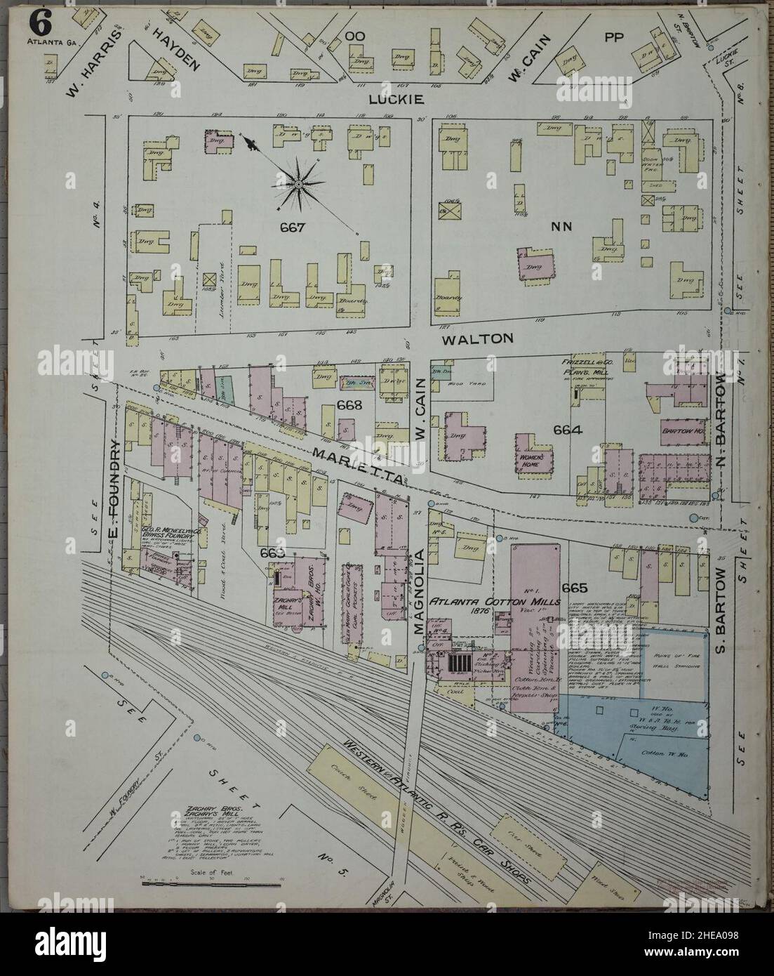 Atlanta fulton map hi-res stock photography and images - Alamy