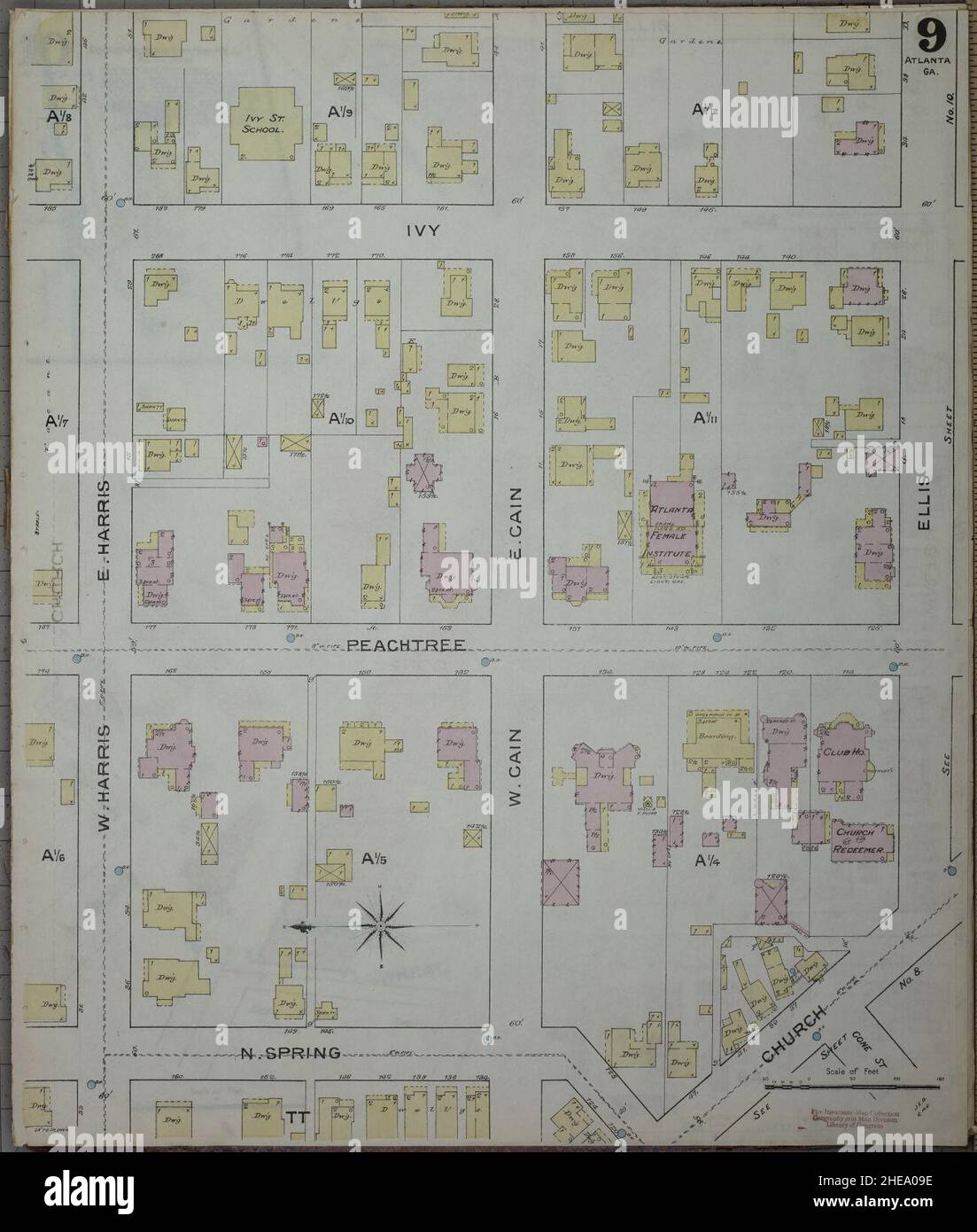 Atlanta fulton map hi-res stock photography and images - Alamy