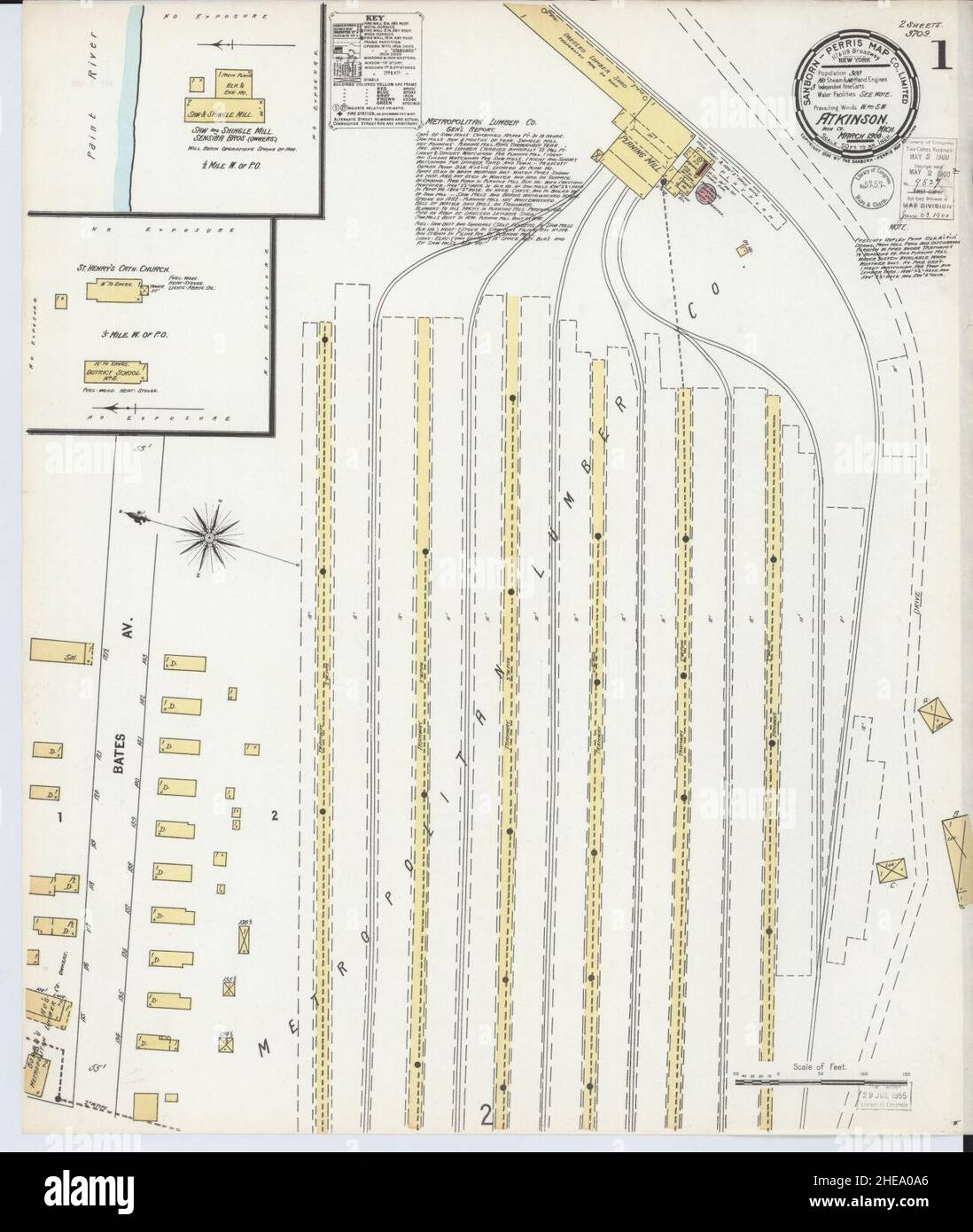 Map of atkinson hi-res stock photography and images - Alamy