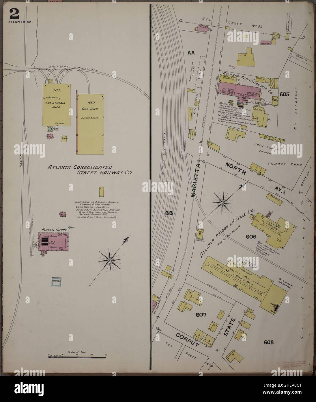 Atlanta fulton map hi-res stock photography and images - Alamy