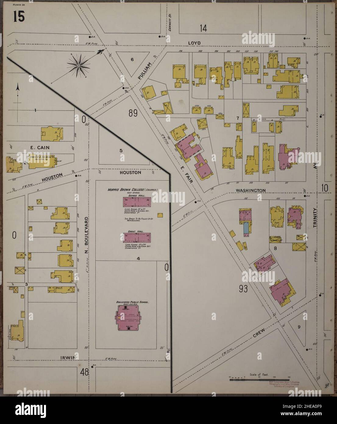 Atlanta fulton map hi-res stock photography and images - Alamy