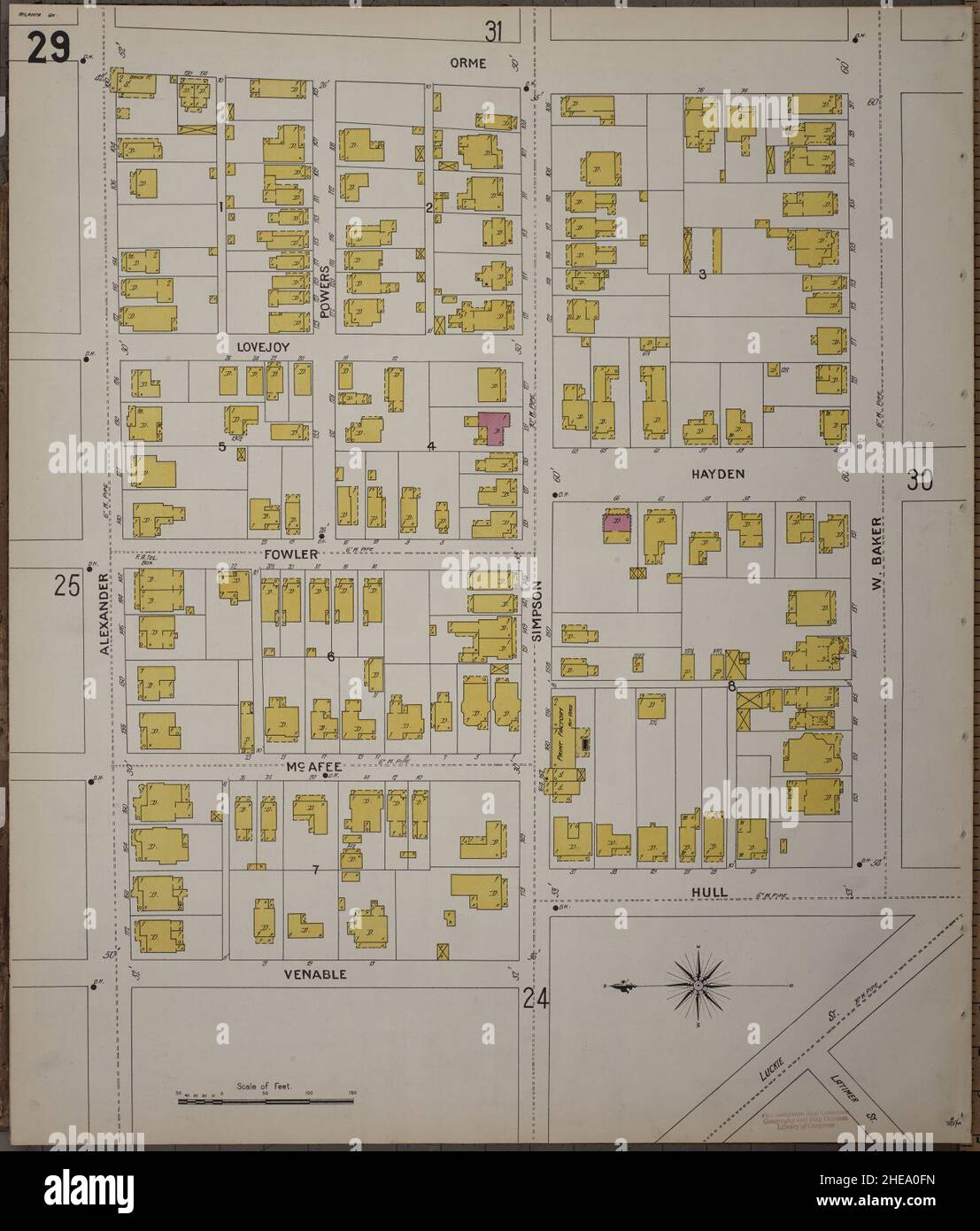 Atlanta fulton map hi-res stock photography and images - Alamy