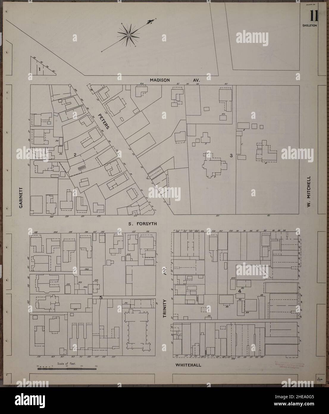Atlanta fulton map hi-res stock photography and images - Alamy