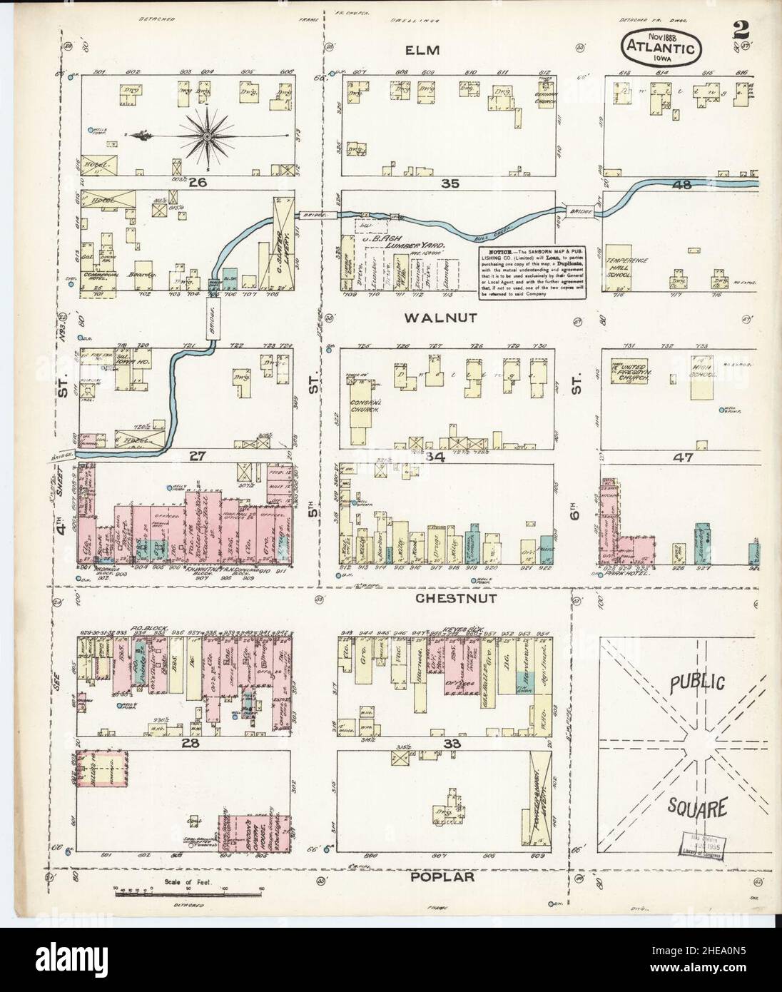 Atlantic iowa map hi-res stock photography and images - Alamy
