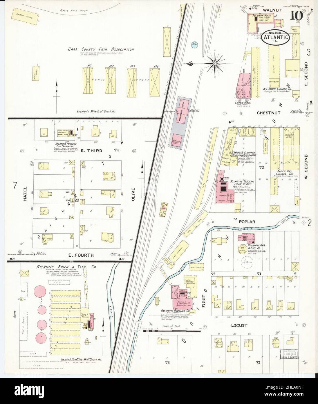 Atlantic iowa map hi-res stock photography and images - Alamy