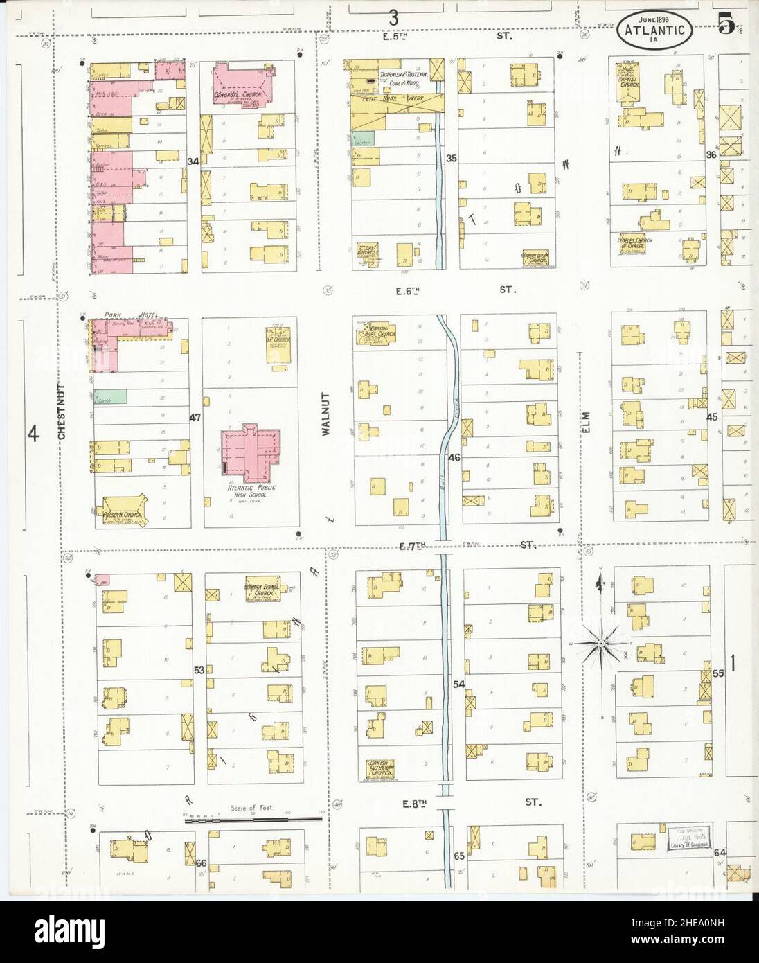 Map Of Atlantic Iowa High Resolution Stock Photography and Images - Alamy