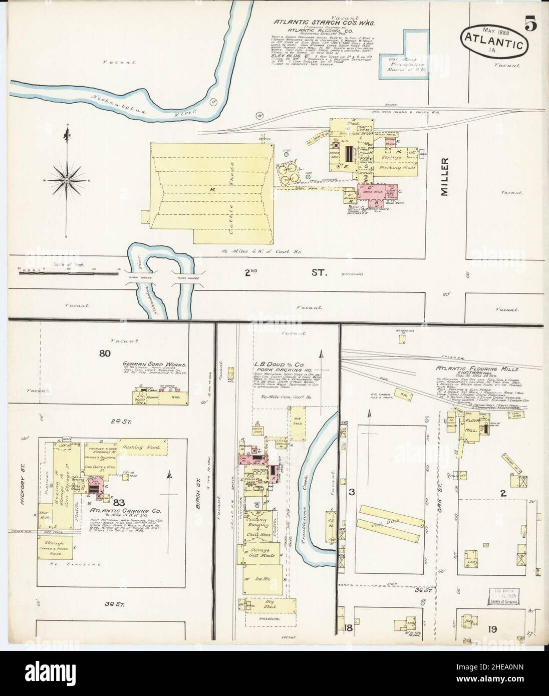 Atlantic iowa map hi-res stock photography and images - Alamy