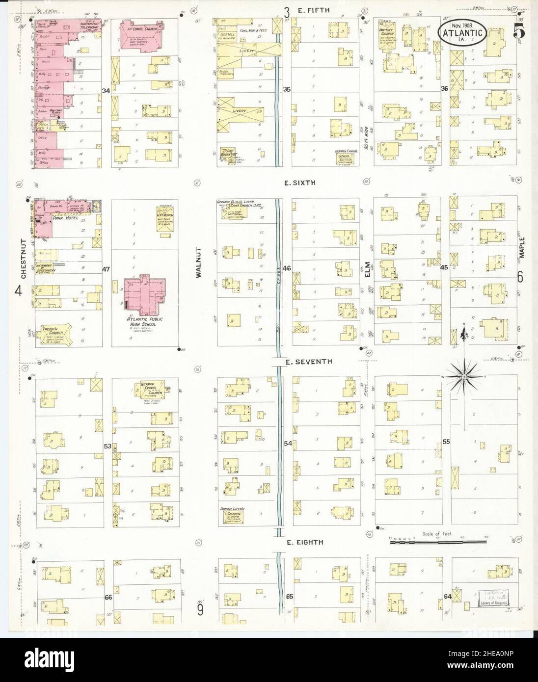 Atlantic iowa map hi-res stock photography and images - Alamy