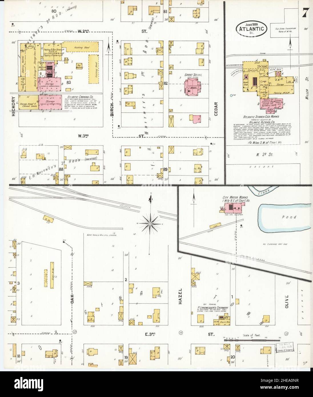 Atlantic iowa map hi-res stock photography and images - Alamy
