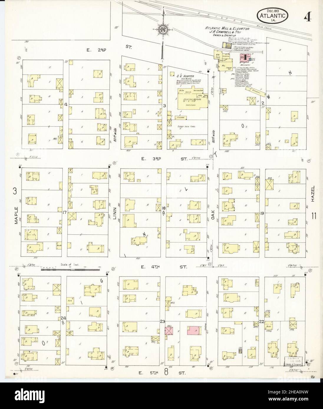Atlantic iowa map hi-res stock photography and images - Alamy