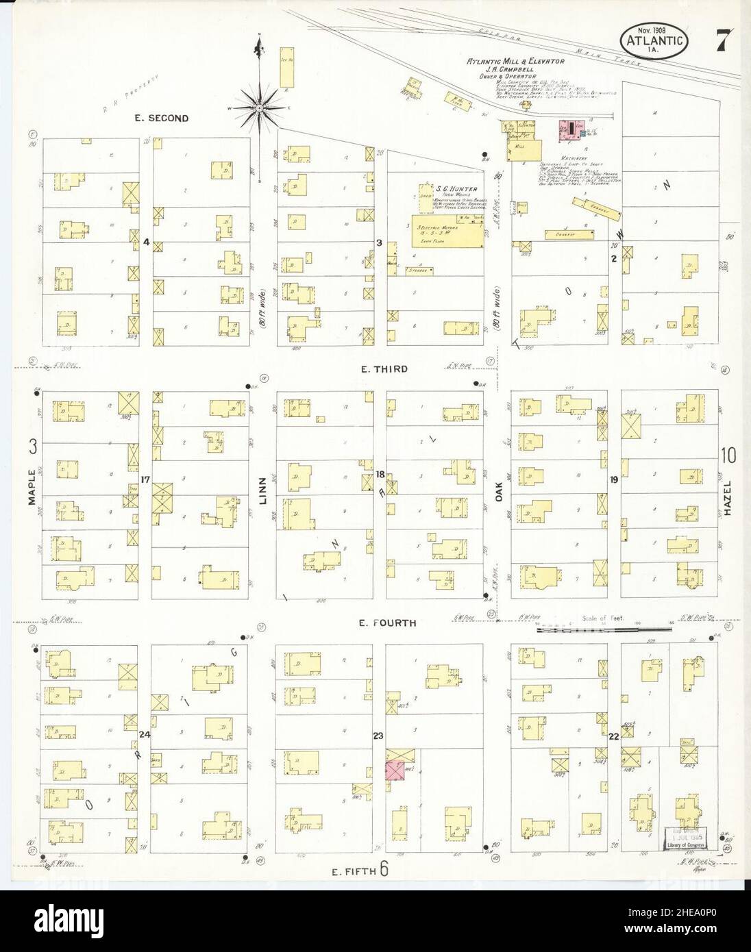 Atlantic iowa map hi-res stock photography and images - Alamy