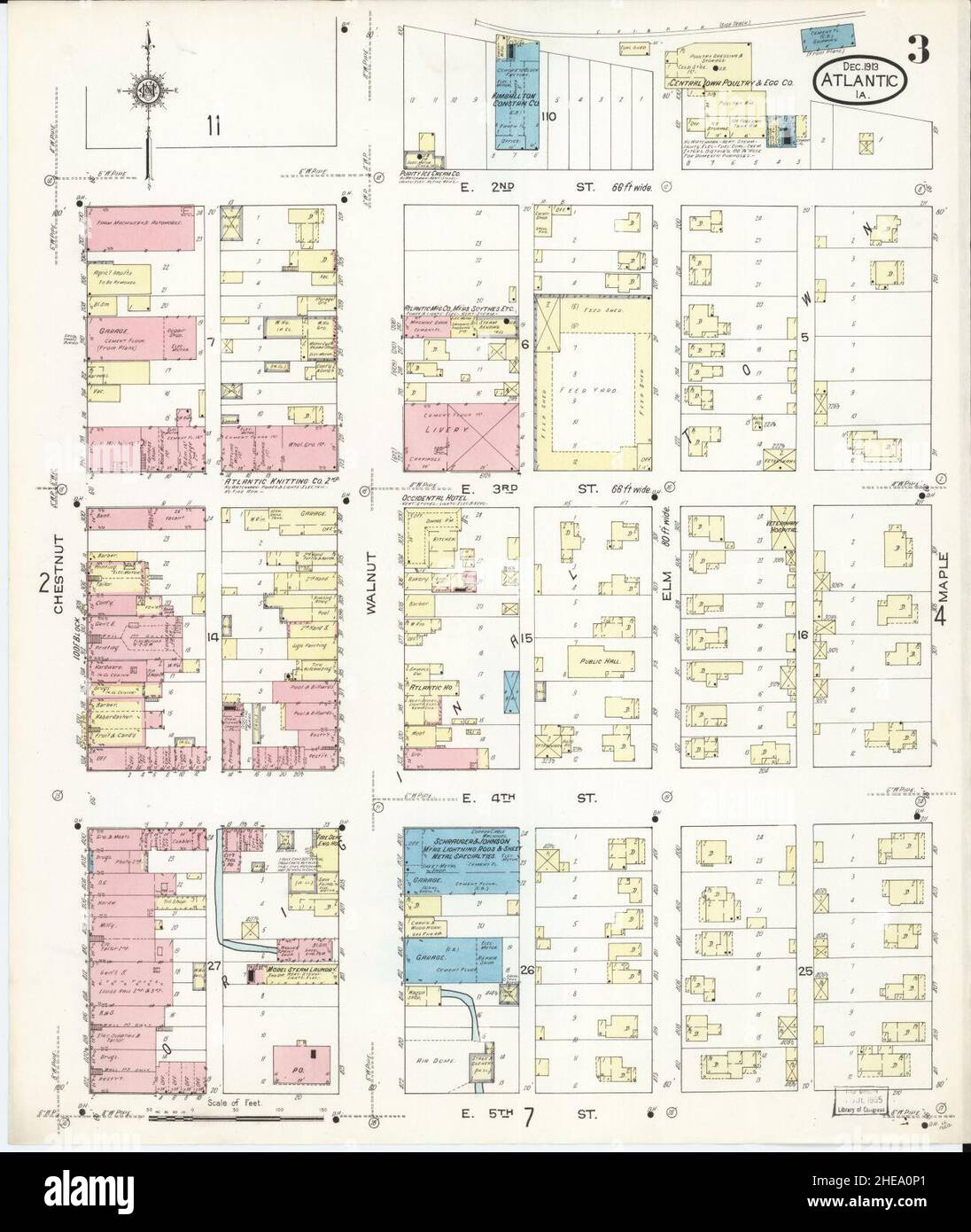 Map of atlantic iowa hi-res stock photography and images - Alamy