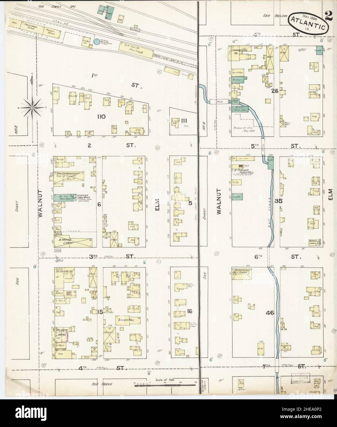 Atlantic iowa map hi-res stock photography and images - Alamy