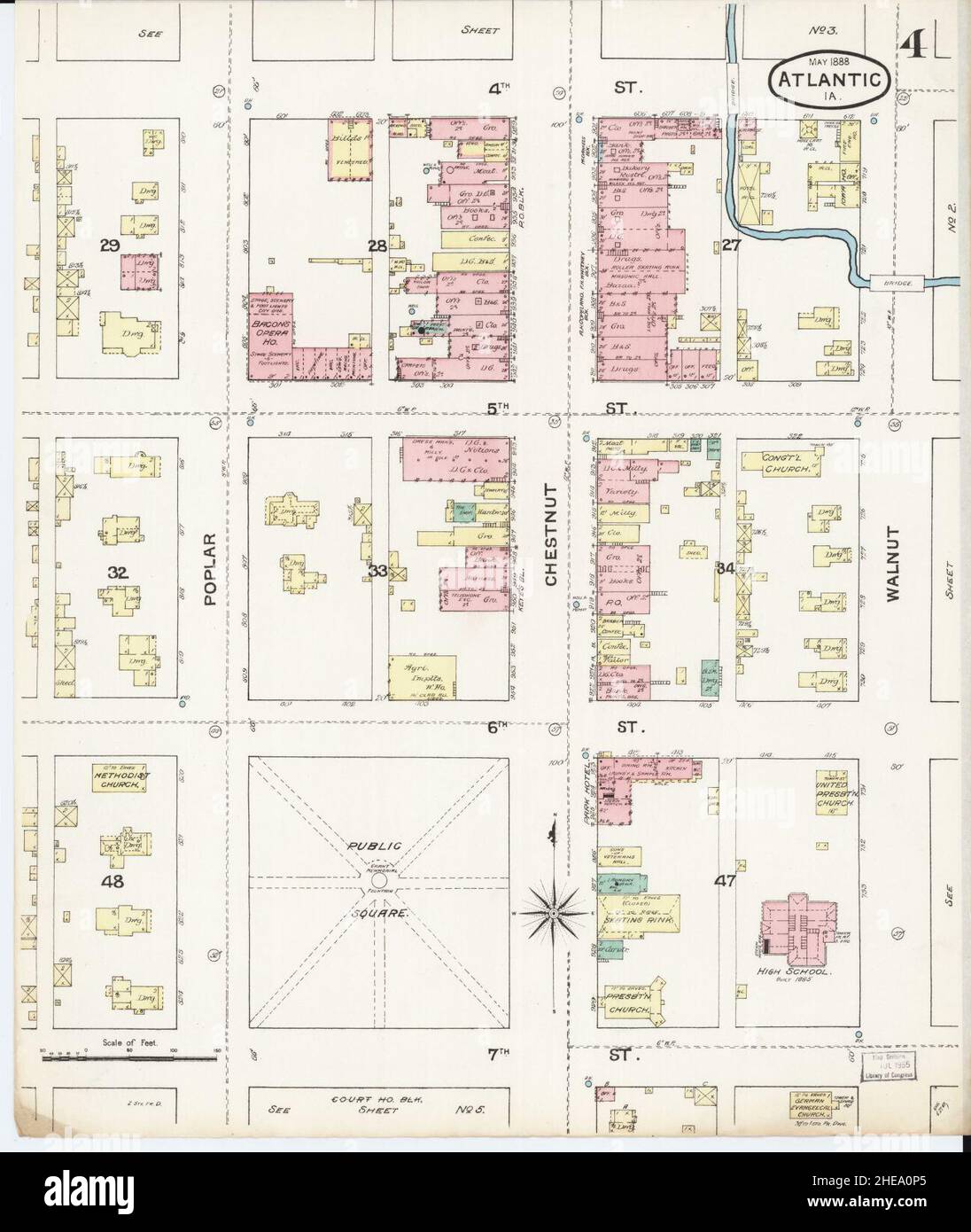 Atlantic iowa map hi-res stock photography and images - Alamy