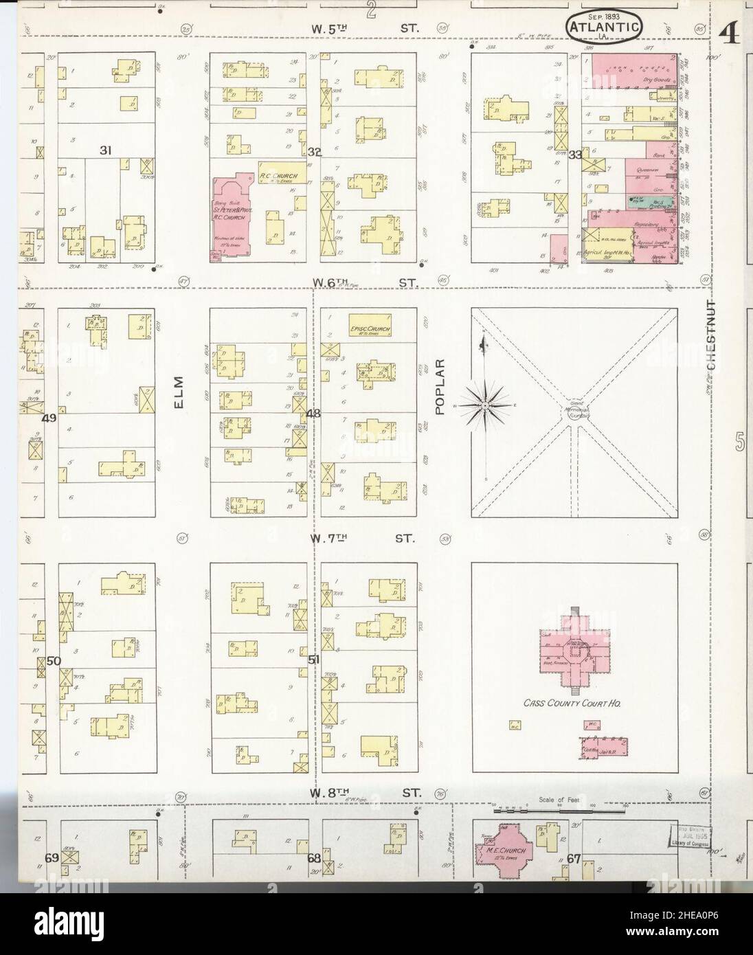 Map of atlantic iowa hi-res stock photography and images - Alamy